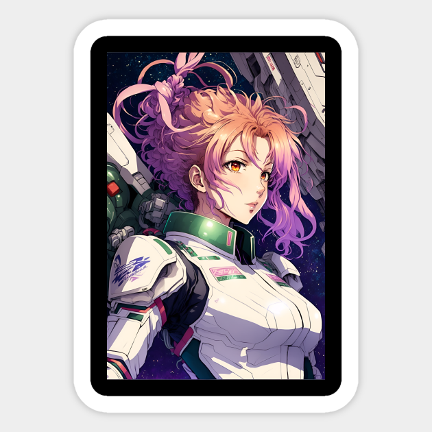 Sexy Anime Space Girl Astronaut In White Suit Anime Girls Sticker Teepublic